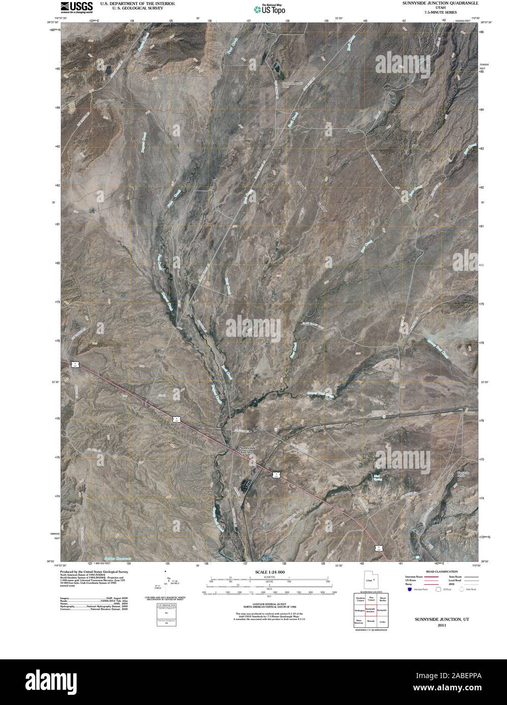Map of sunnyside Cut Out Stock Images & Pictures - Alamy