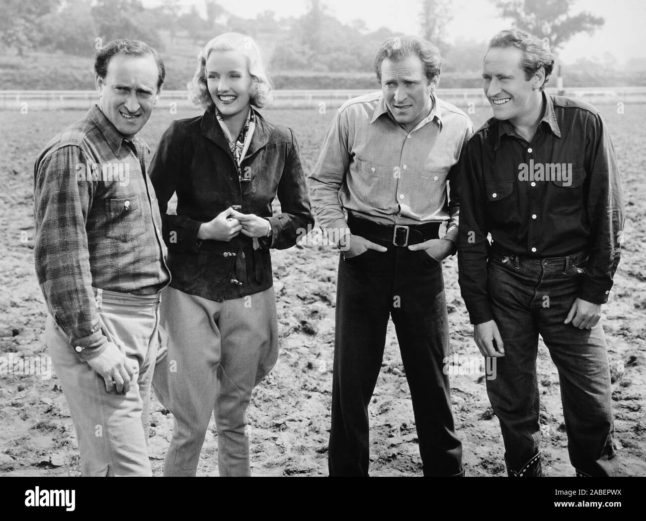 STRAIGHT PLACE AND SHOW, from left: Al Ritz, Phylls Brooks, Harry Ritz ...