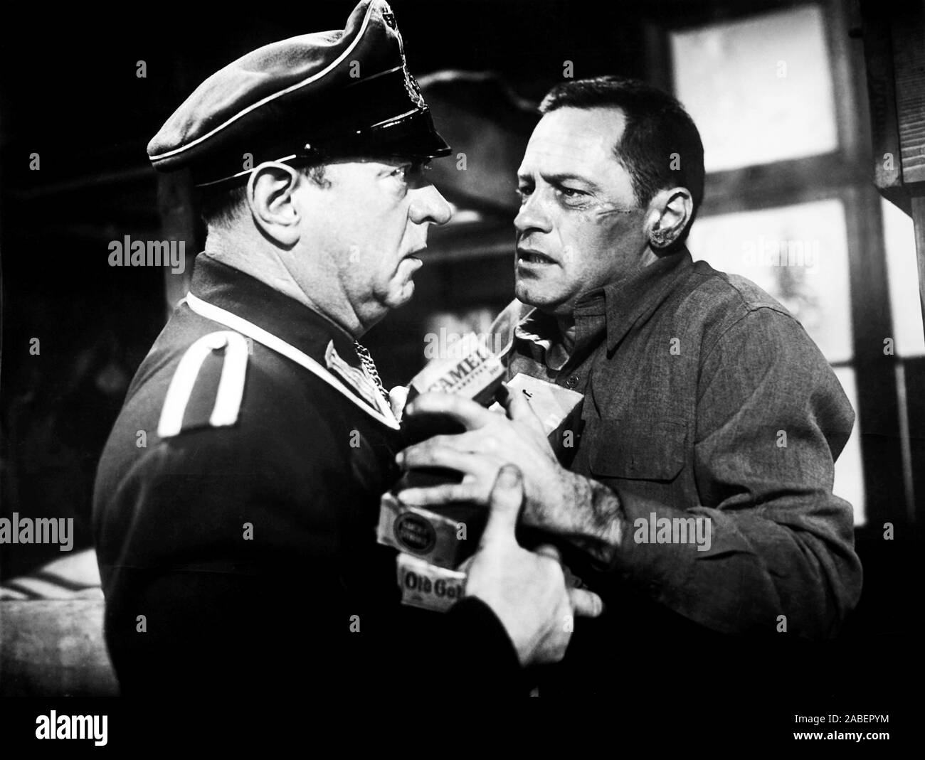 STALAG 17, from left, Sig Ruman, William Holden, 1953 Stock Photo - Alamy