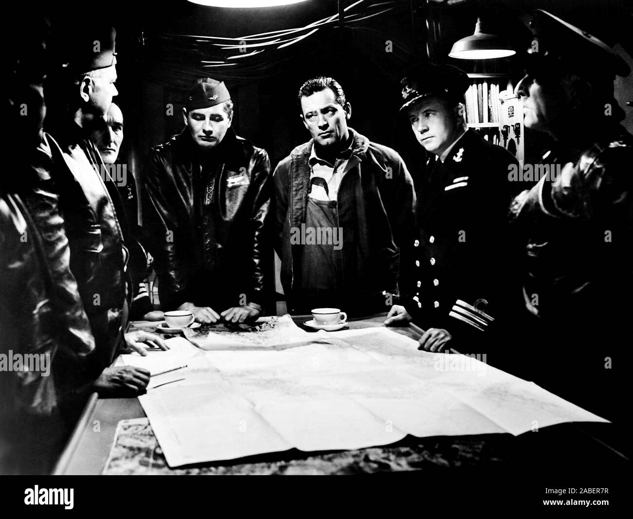 SUBMARINE COMMAND, center, from left, Don Taylor, William Holden, 1951 ...