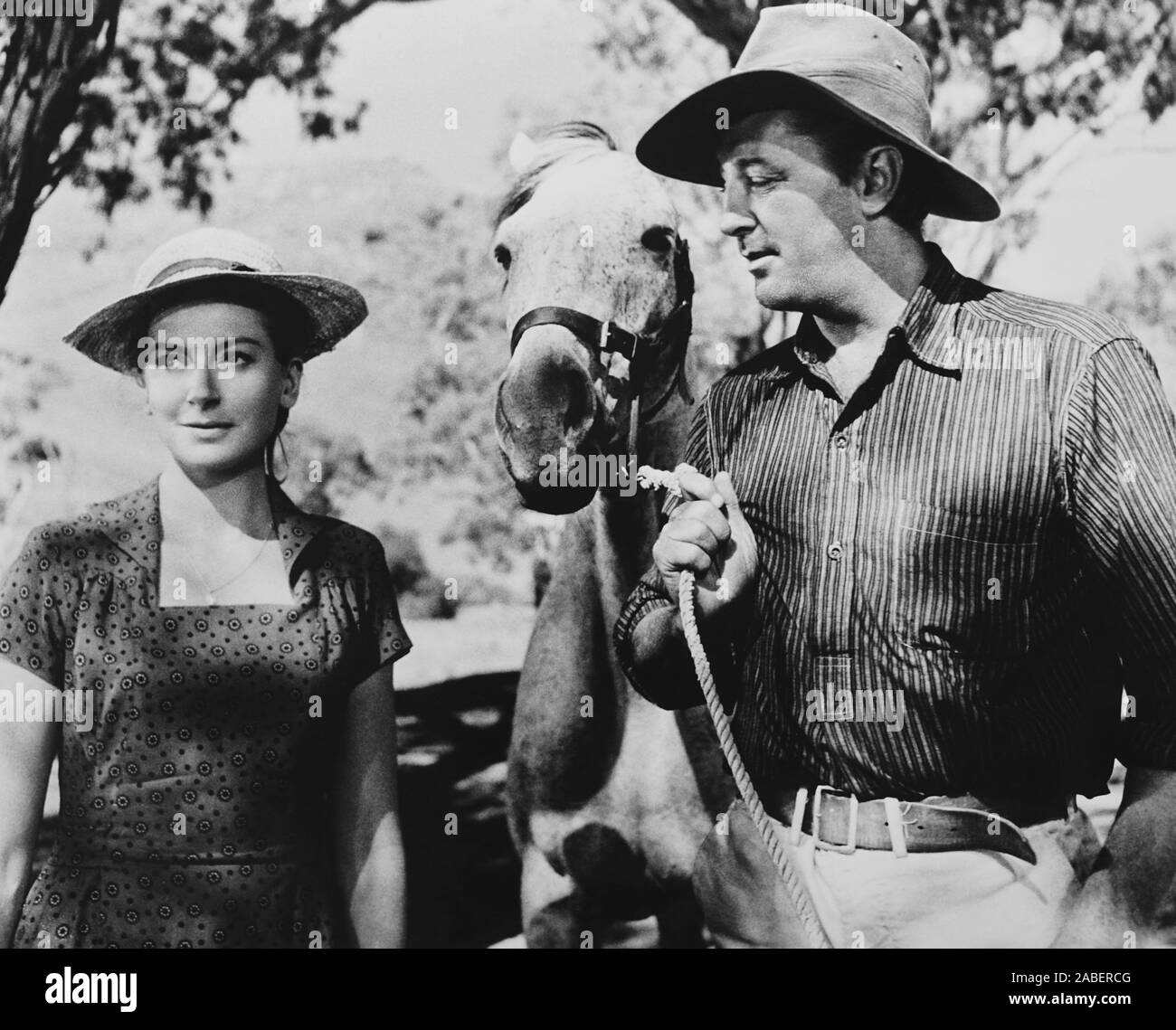 THE SUNDOWNERS, from left: Deborah Kerr, Robert Mitchum. 1960 Stock ...
