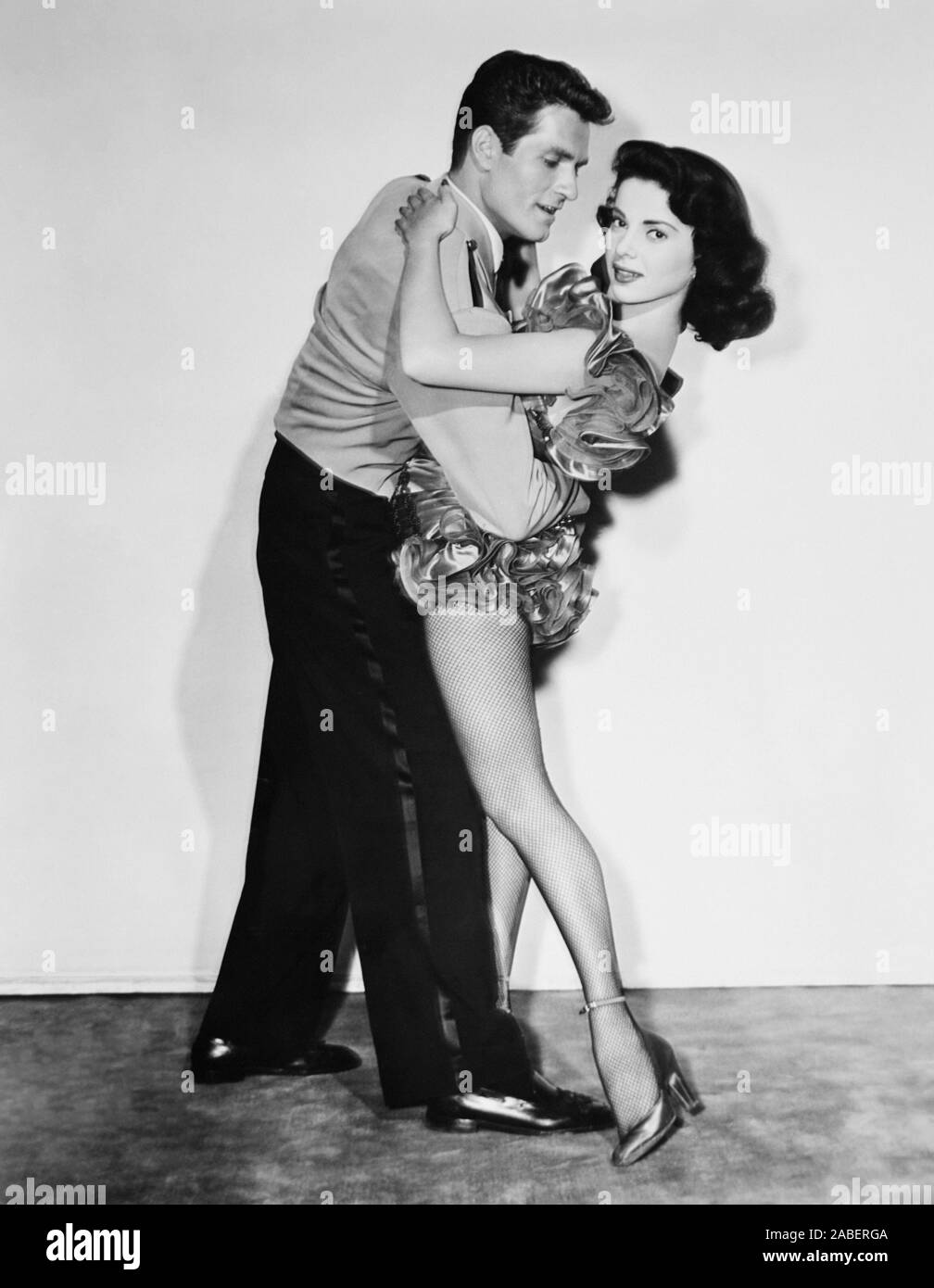 SURPRISING SUZIE, from left: Hugh O'Brian, Abbe Lane, 1953 Stock Photo ...