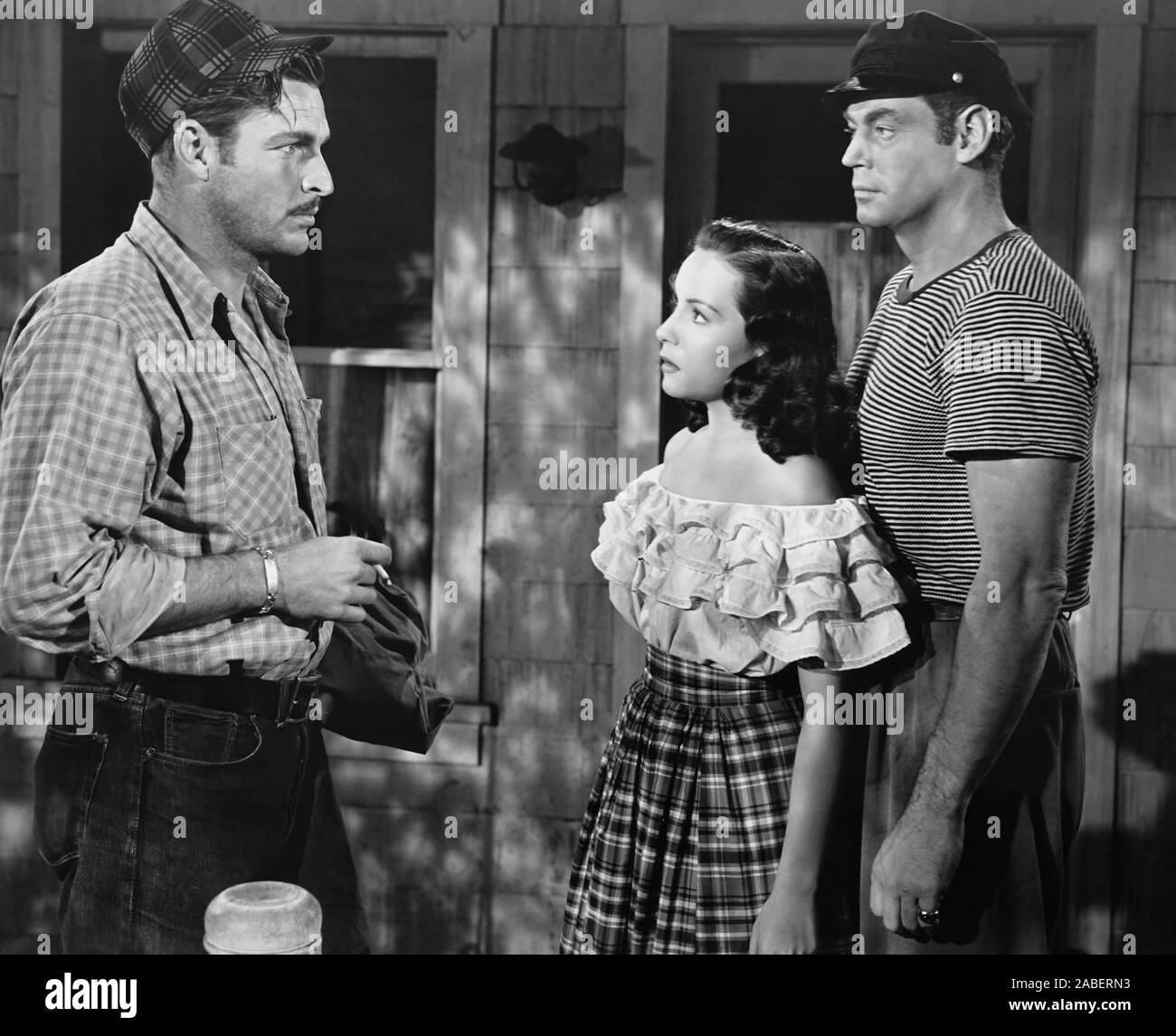 SWAMP FIRE, from left: Buster Crabbe, Carol Thurston, Johnny ...