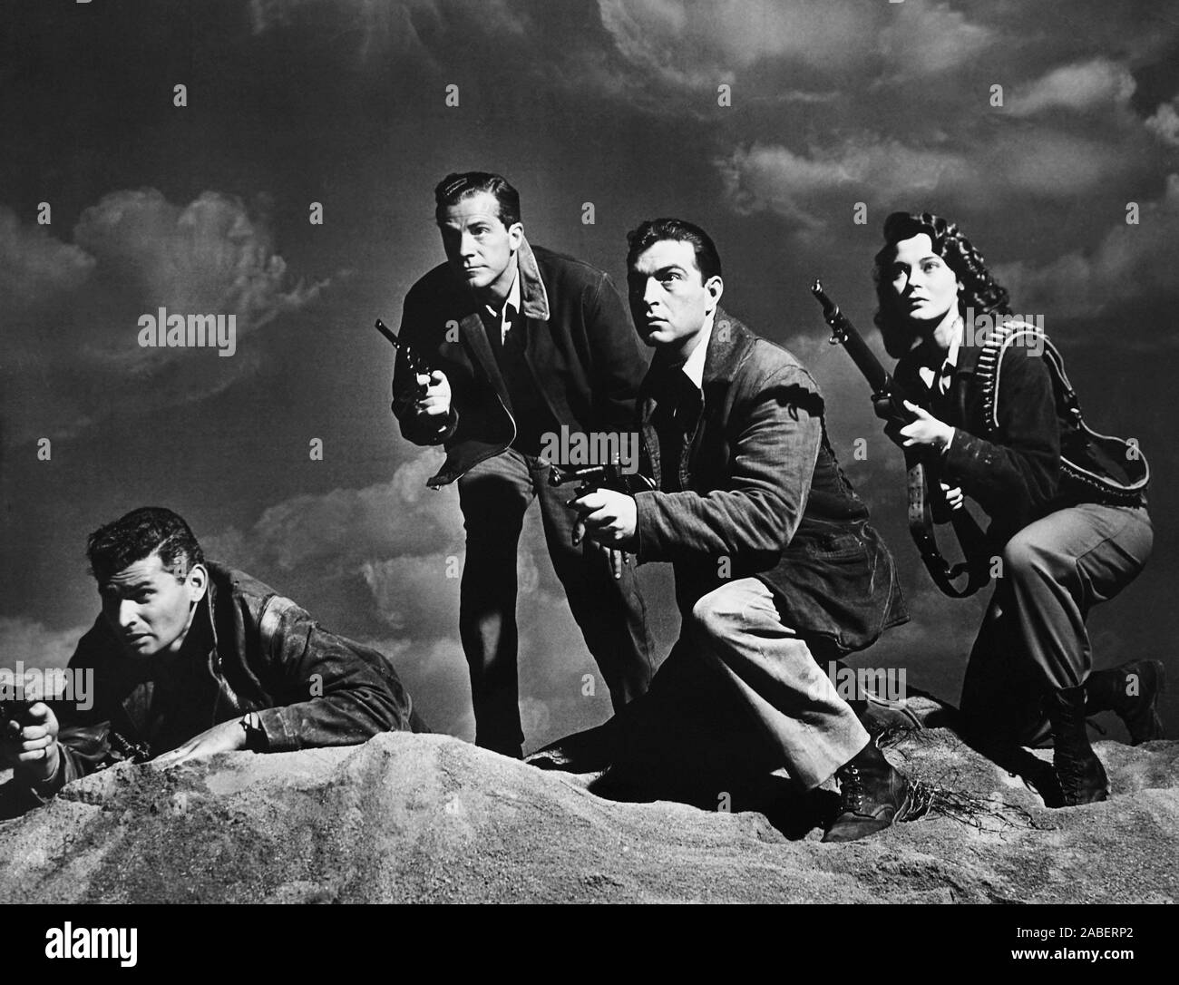 SWORD IN THE DESERT, from left: Jeff Chandler, Dana Andrews, Stephen ...