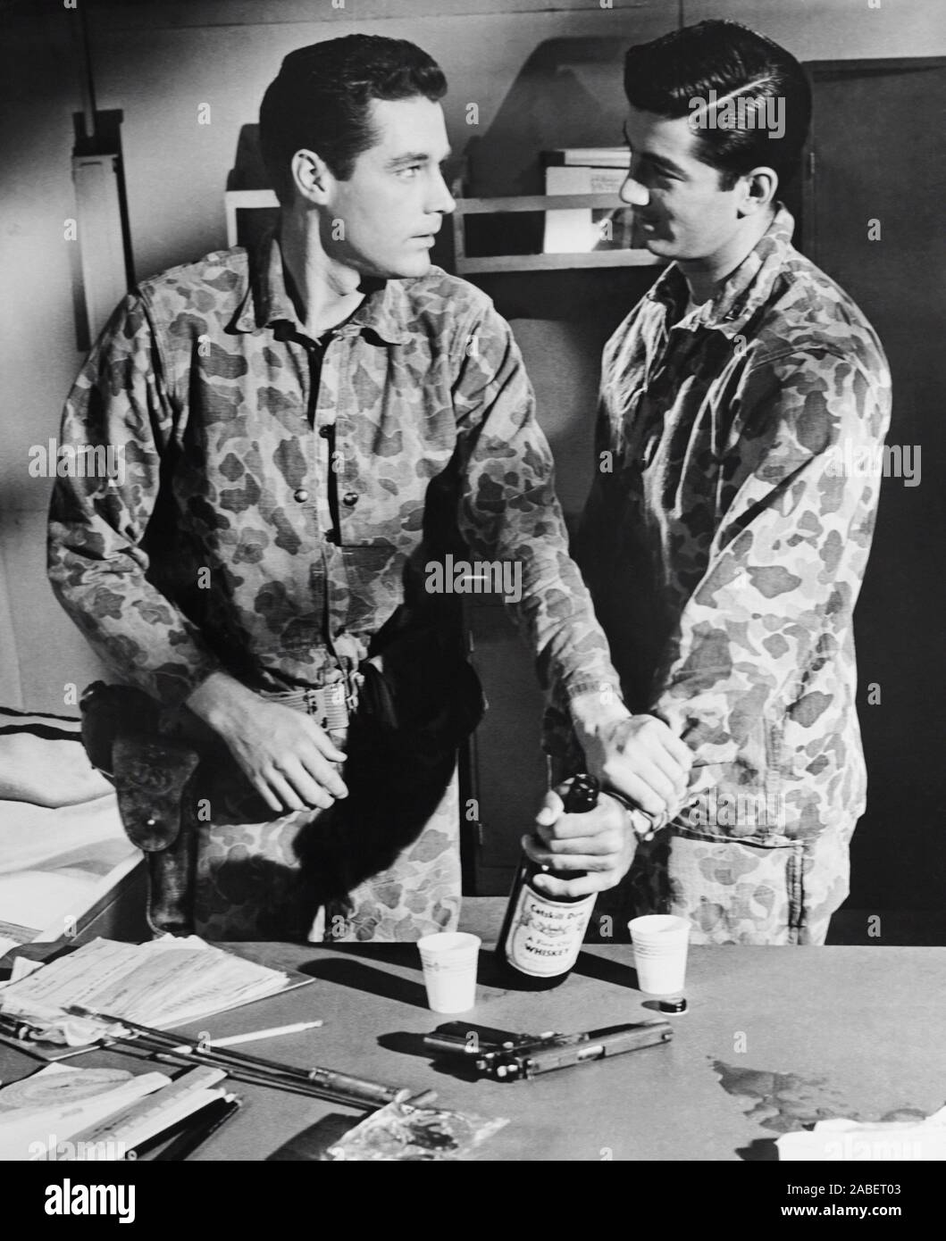 TARAEA BEACHHEAD, from left: Kerwin Mathews, Ray Danton, 1958 Stock ...