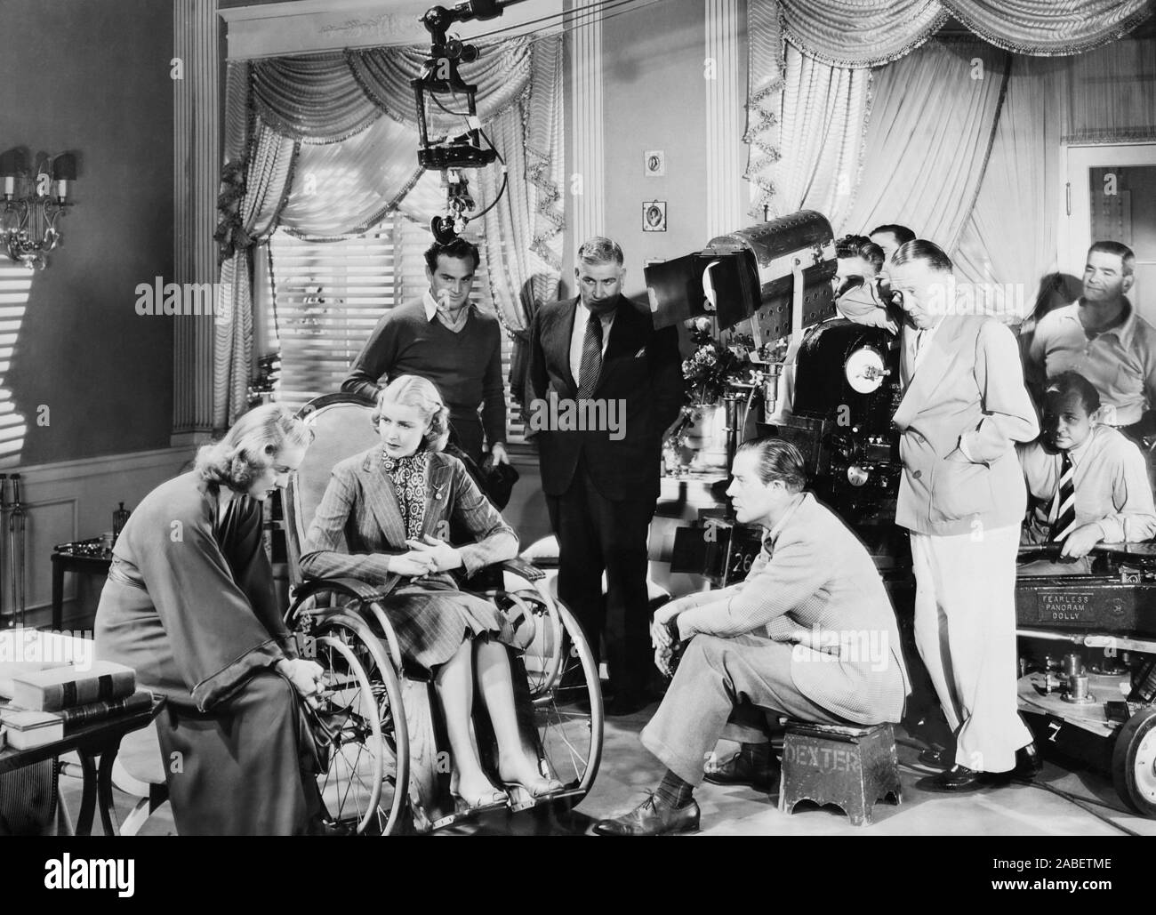 THAT CERTAIN WOMAN, from left: Bette Davis, Anita Louise (in wheelchair ...