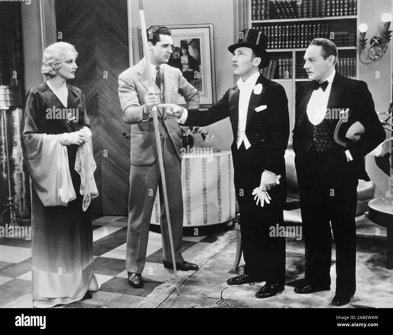 THIS IS THE NIGHT, from left: Thelma Todd, Cary Grant, Roland Young ...