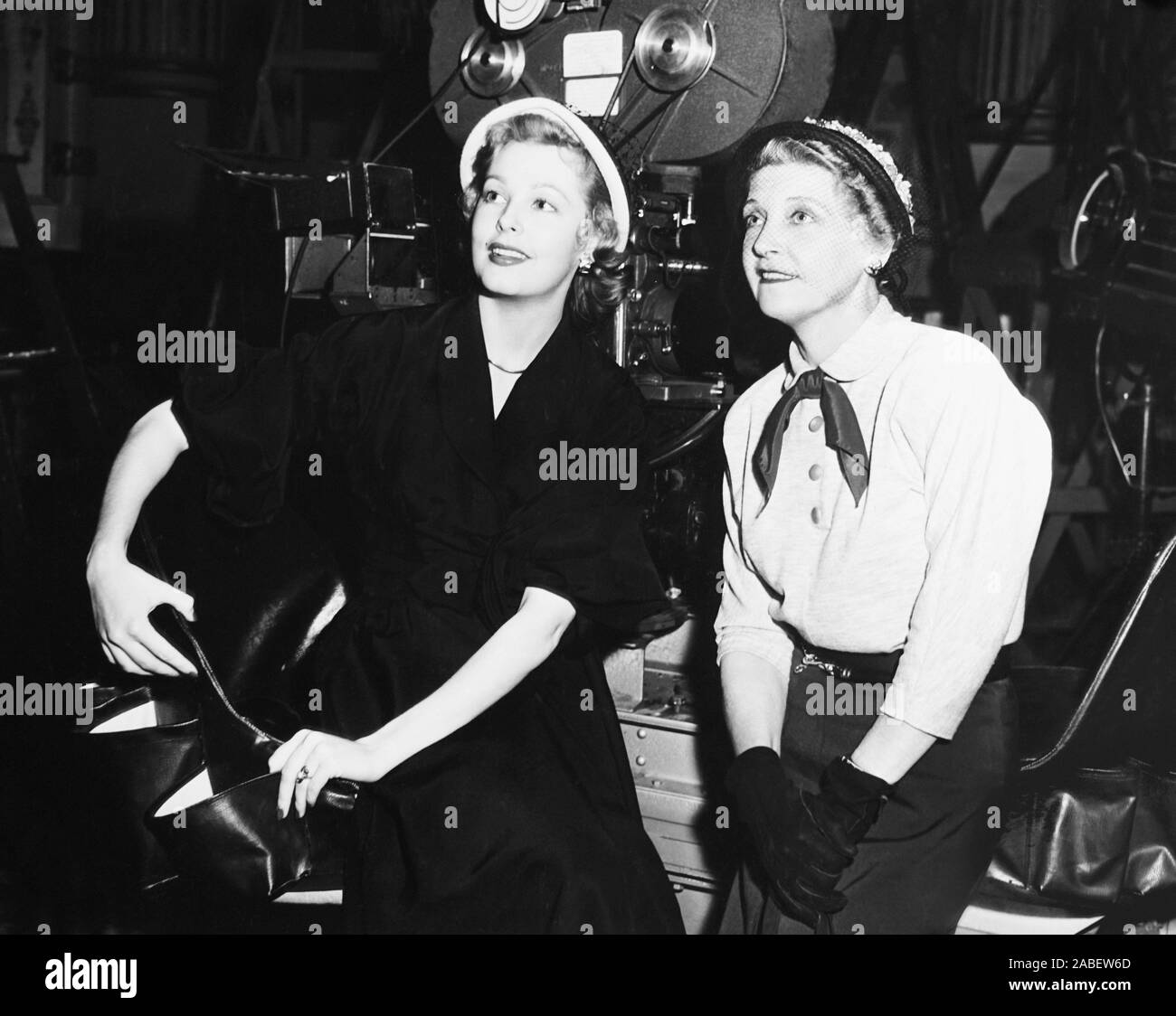 THREE LITTLE WORDS, from left: Arlene Dahl visited by Eileen Percy whom ...