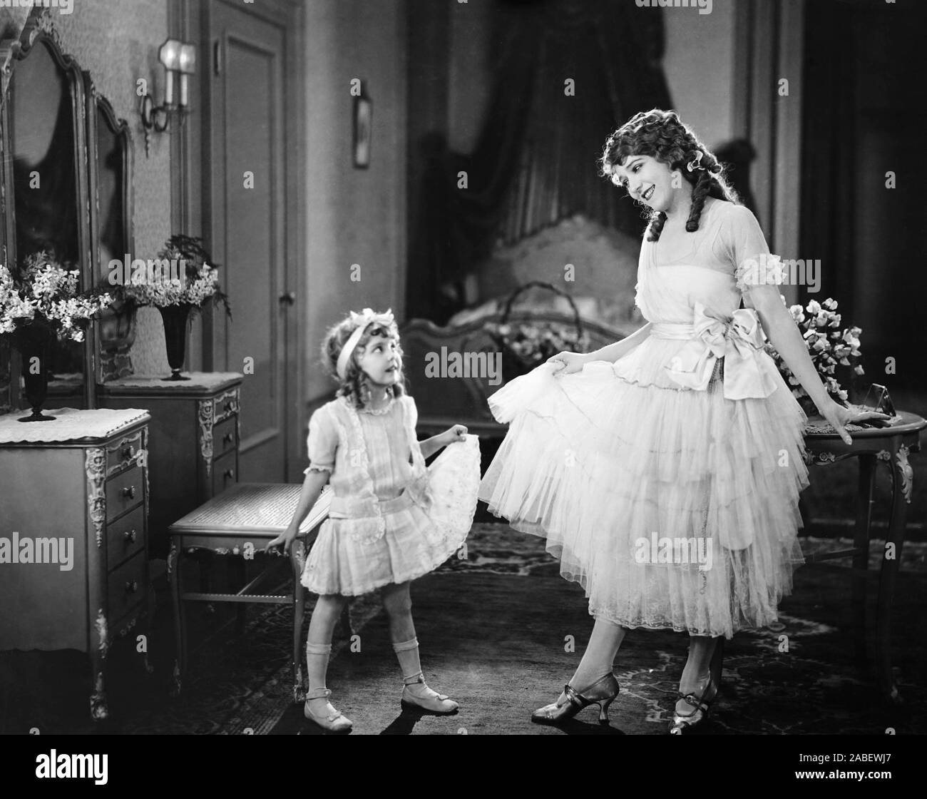 THROUGH THE BACK DOOR, from left: Jeanne Carpenter, Mary Pickford on ...