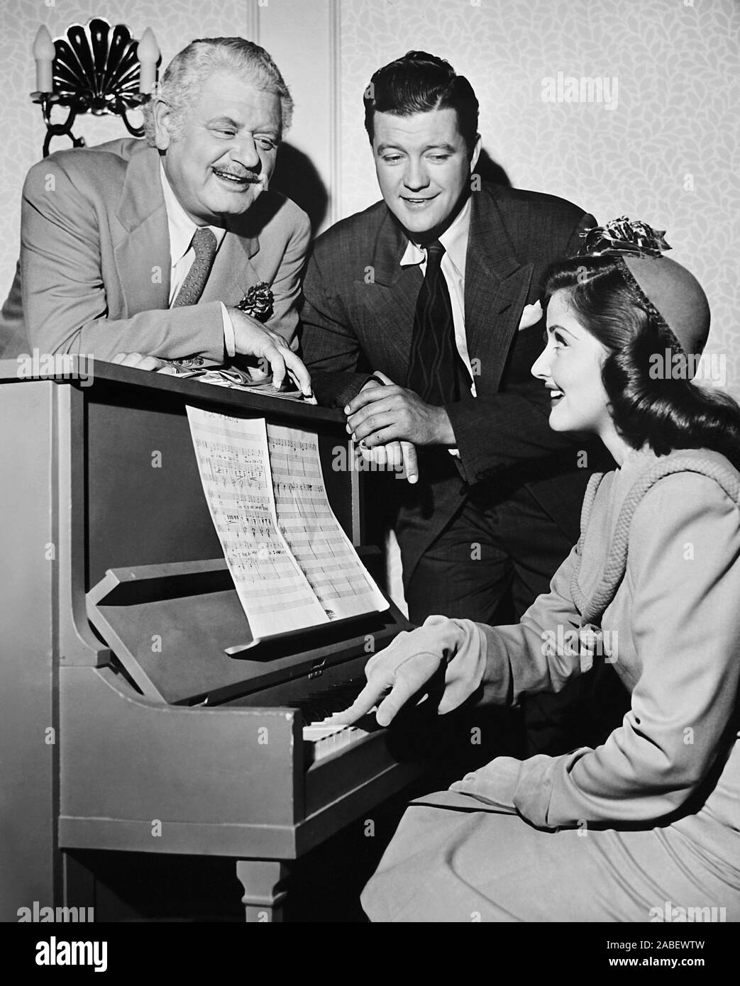 THE TIME, THE PLACE AND THE GIRL, from left: alan Hale, Dennis Morgan ...