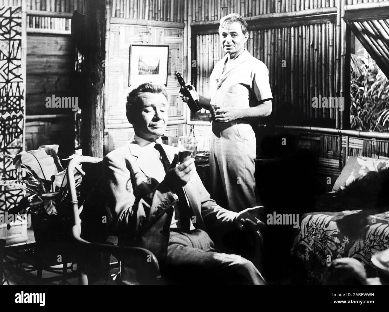 TIARA TAHITI, from left, John Mills, James Mason, 1962 Stock Photo - Alamy