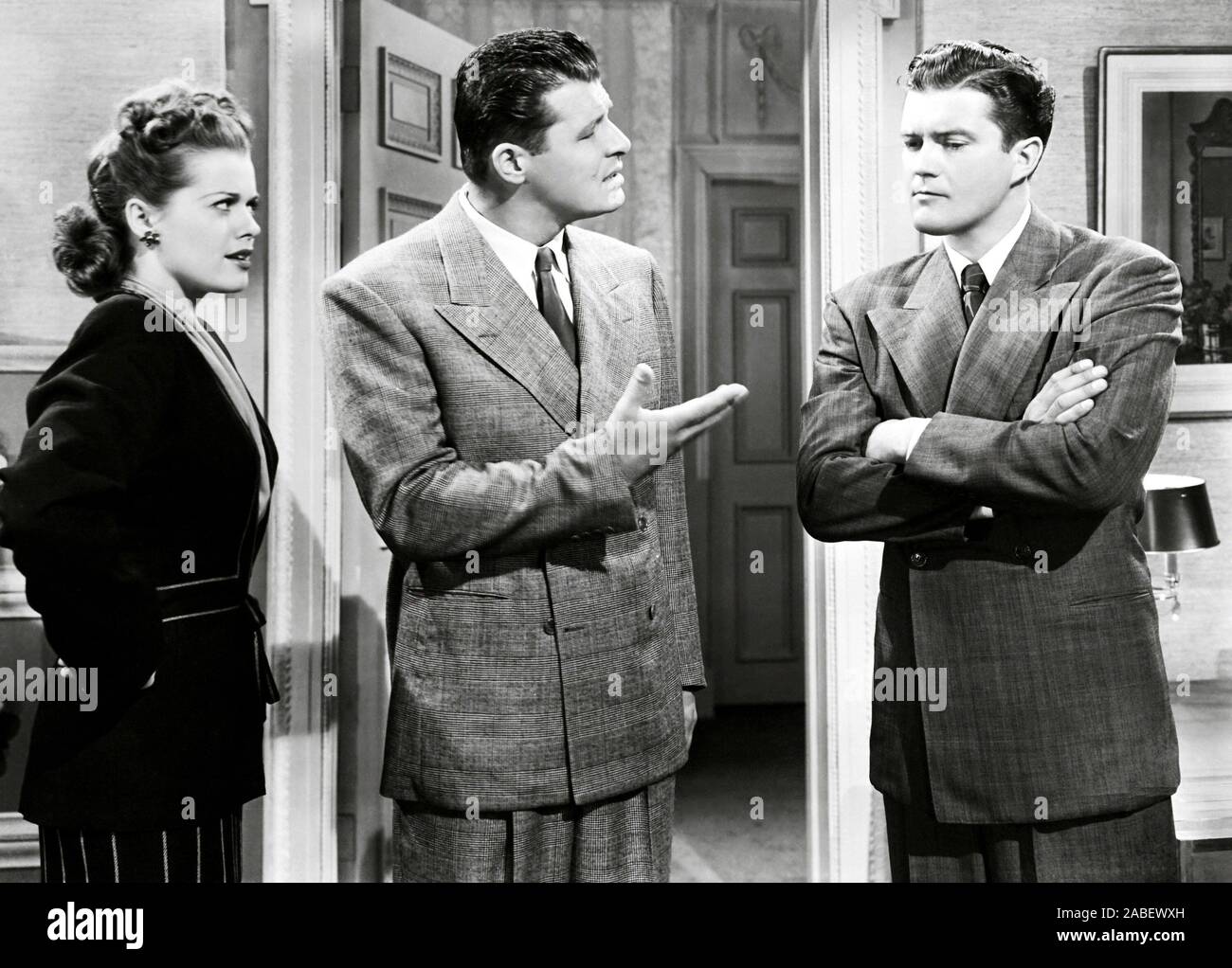 THE TIME, THE PLACE AND THE GIRL, from left, Janis Paige, Jack Carson ...