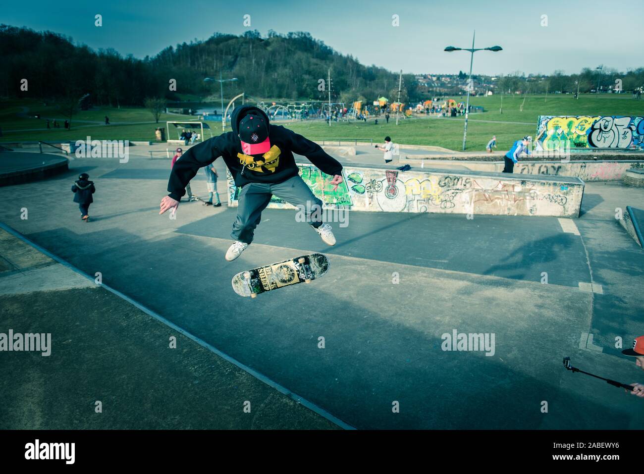 Skateboard ollie steps hi-res stock photography and images - Alamy