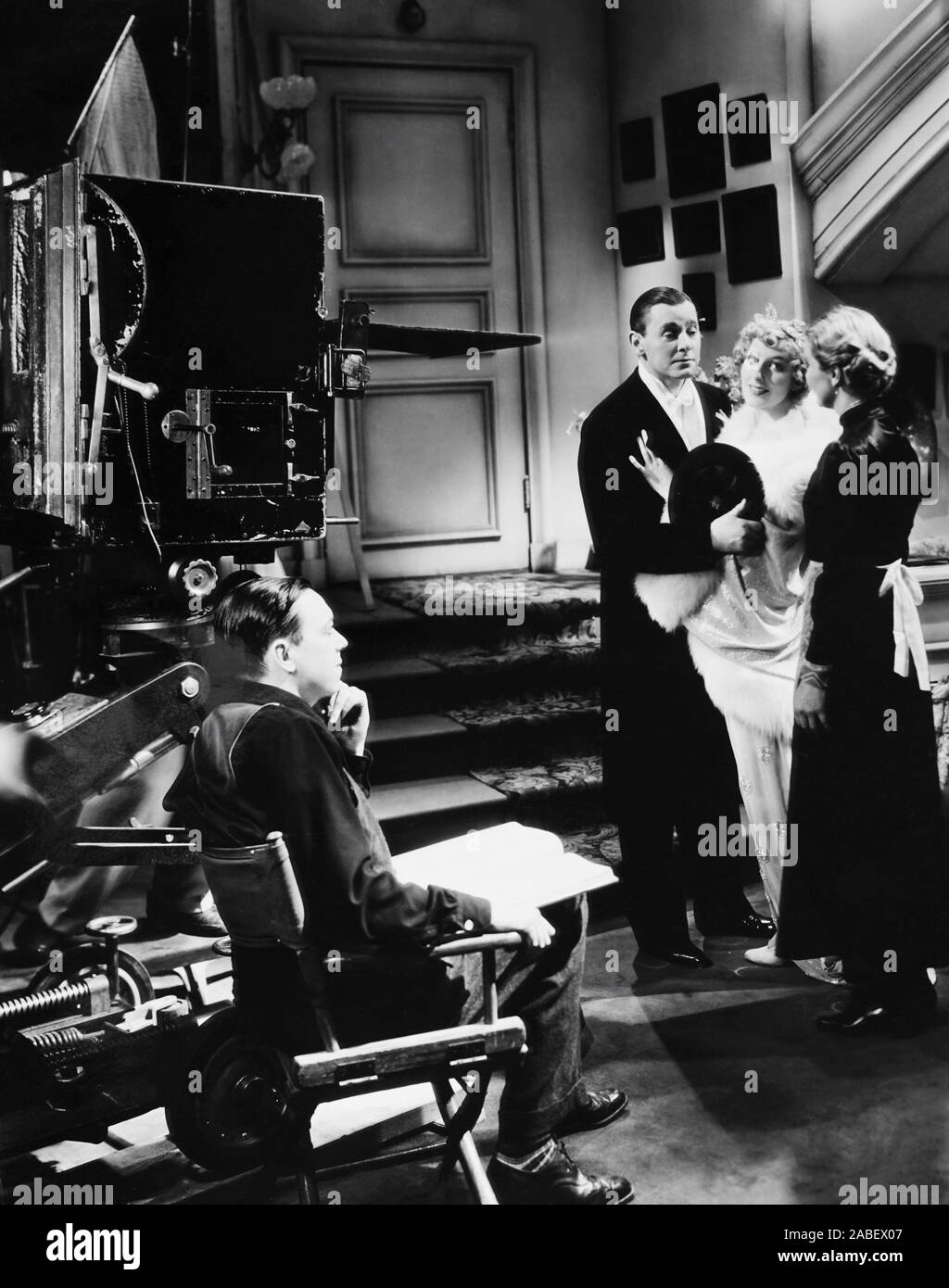 TILL WE MEET AGAIN, from left: director Robert Florey, Herbert Marshall ...