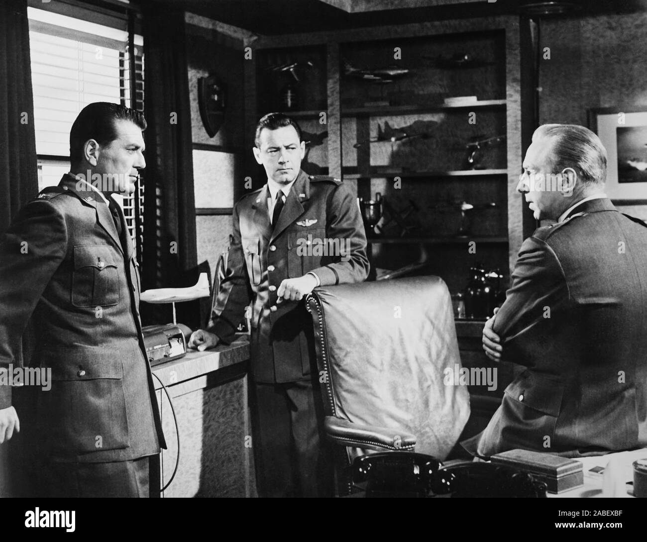 TOWARD THE UNKNOWN, from left: Charles McGraw, William Holden, Lloyd ...