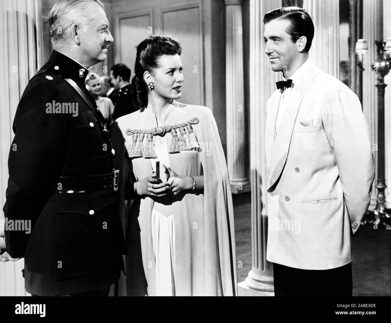 TO THE SHORES OF TRIPOLI, from left, Russell Hicks, Maureen O'Hara ...