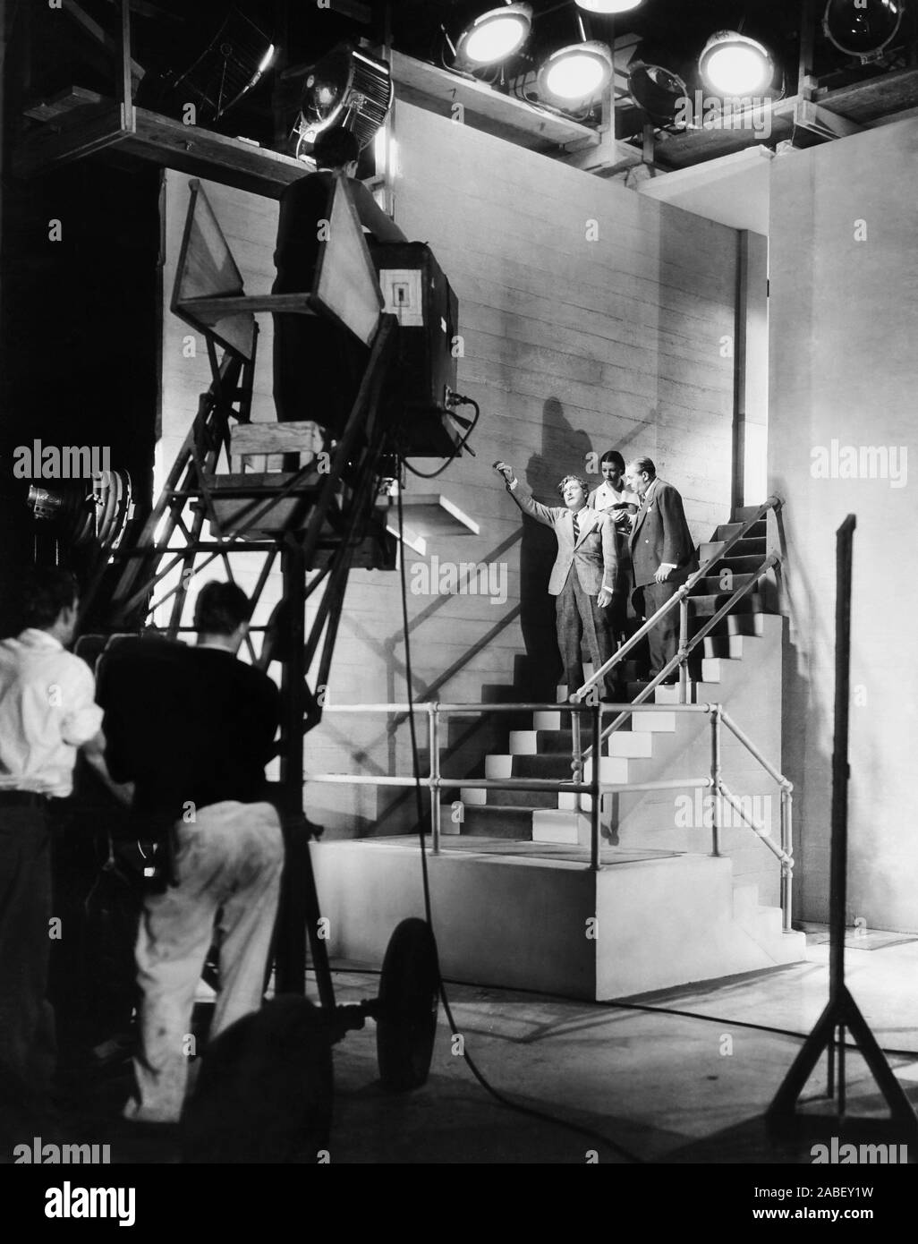 TWENTIET CHENTURY, on stair front form left: John Barrymore, Walter ...