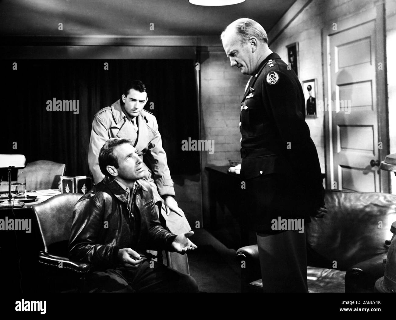 TWELVE O'CLOCK HIGH, from left, Gary Merrill, Gregory Peck, Millard ...