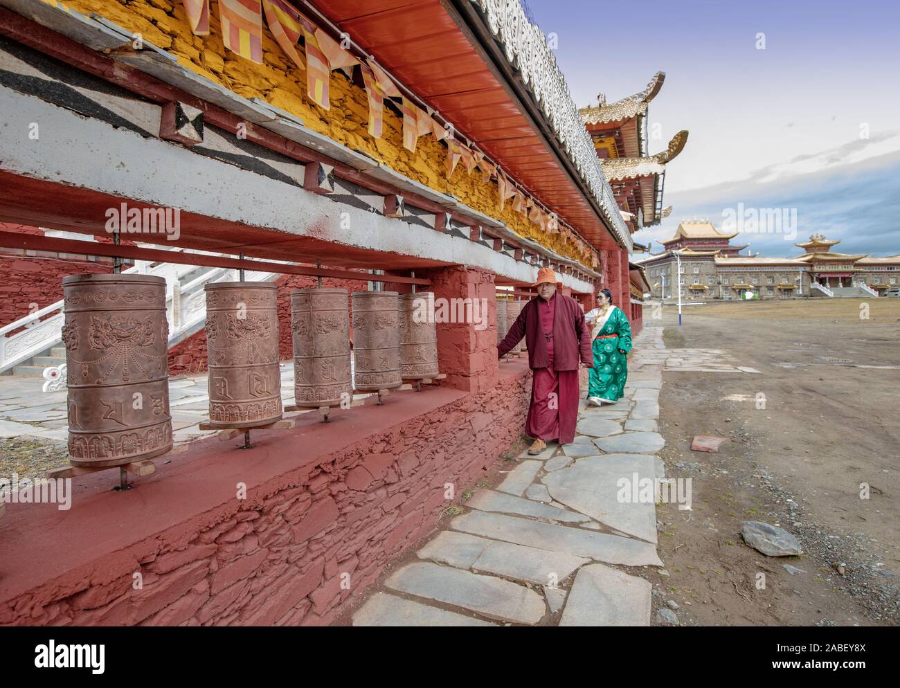 A close observation of Pumuling Temple located at Yajiang County, also ...
