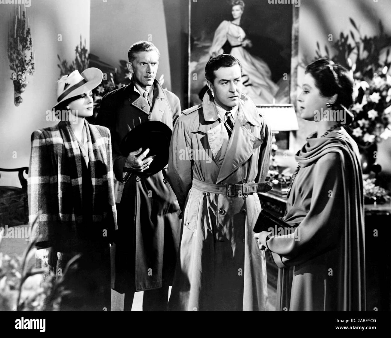 THE UNINVITED, from left, Ruth Hussey, Alan Napier, Ray Milland ...