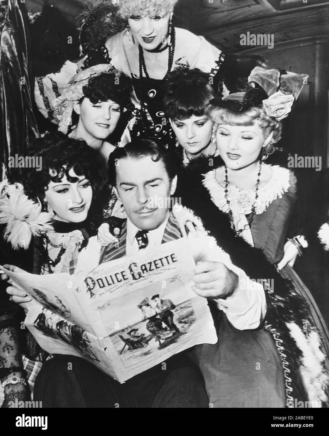 UNION PACIFIC, Brian Donlevy (seated) and Sheila Darcy, Beth Hartman ...