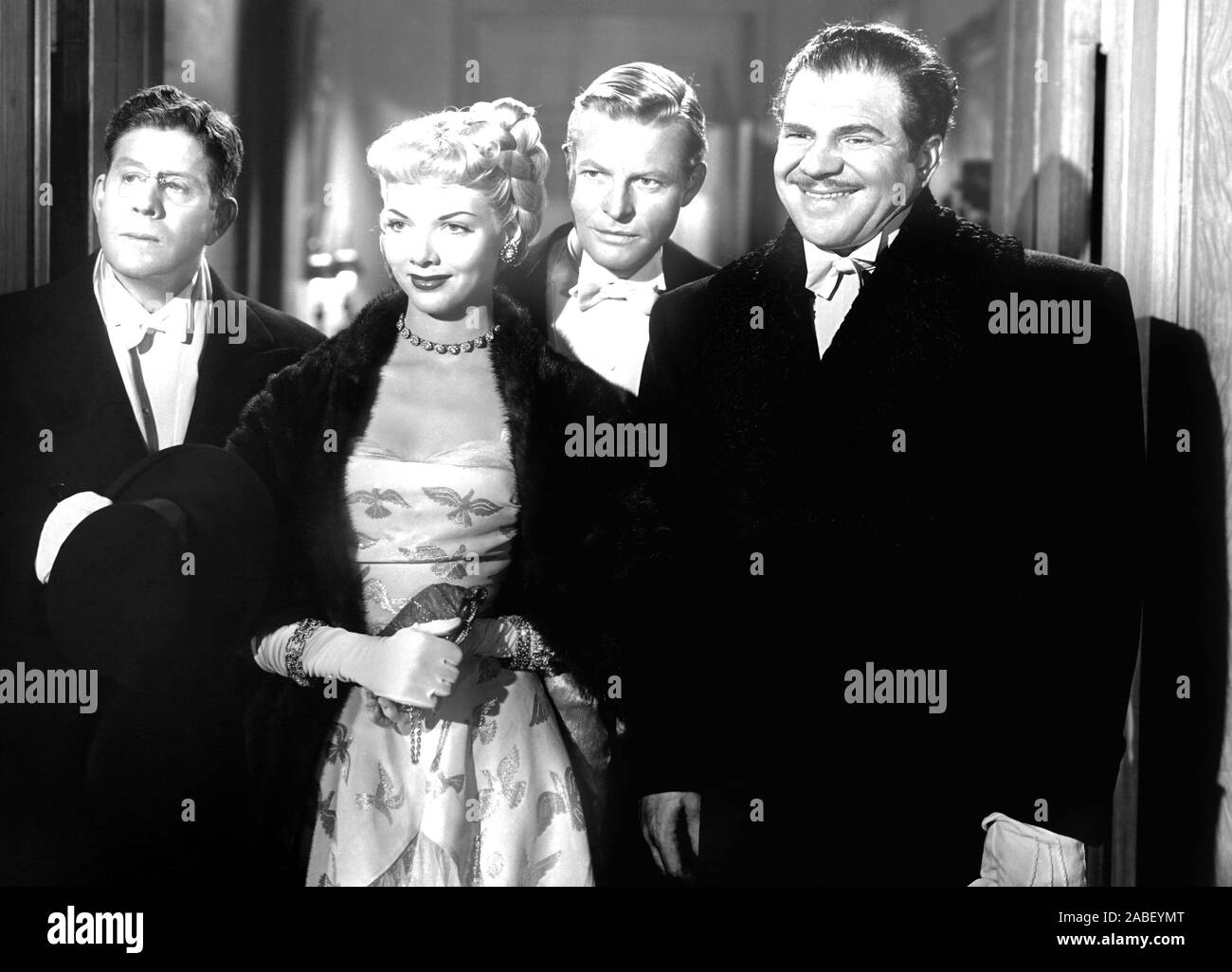 UNFAITHFULLY YOURS, from left, Rudy Vallee, Barbara Lawrence, Kurt ...