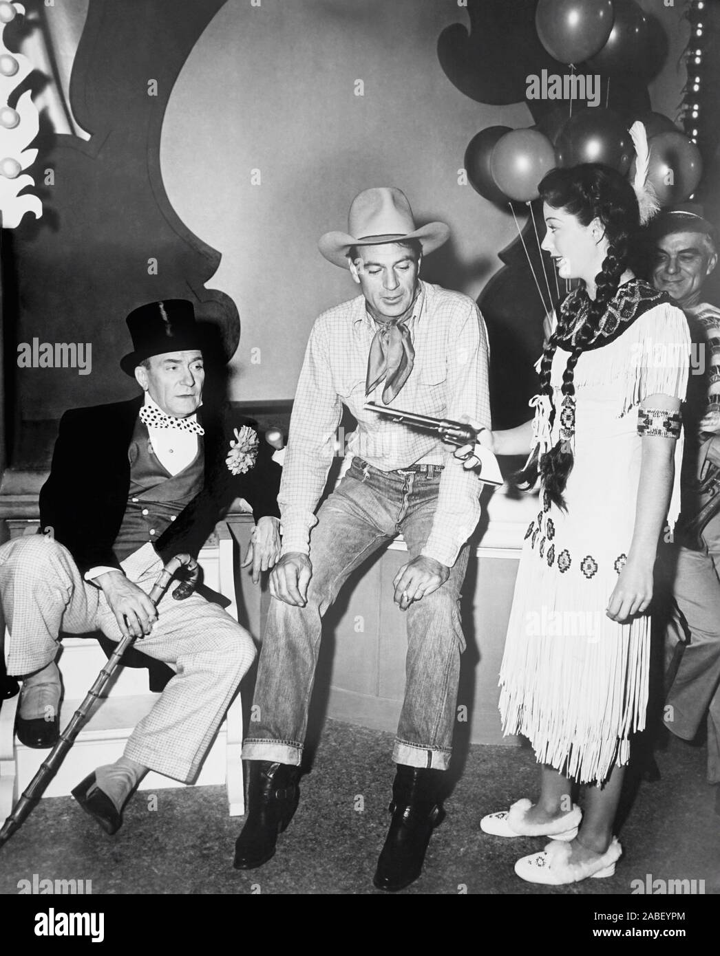 VARIETY GIRL, from left: William Demarest, Gary Cooper, Gail Russell on ...