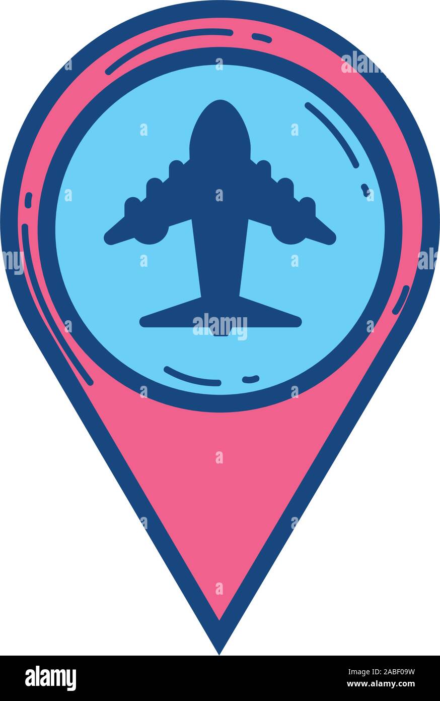 Airplane direction guide Stock Vector Images - Alamy