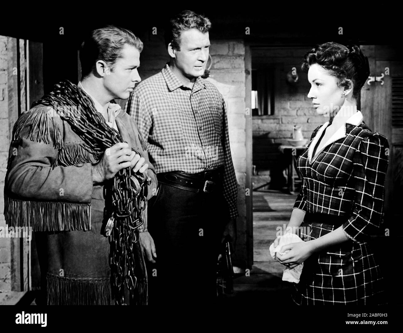 WALK THE PROUD LAND, from left, Audie Murphy, Charles Drake, Patricia ...