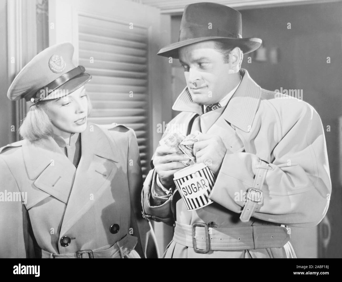 WHERE THERE'S LIFE, from left: Signe Hasso, Bob Hope, 1947 Stock Photo ...
