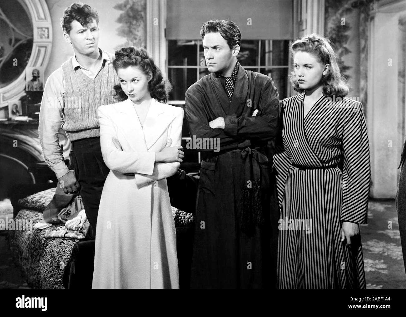 YOUNG AND WILLING, from left, Eddie Bracken, Susan Hayward, William ...