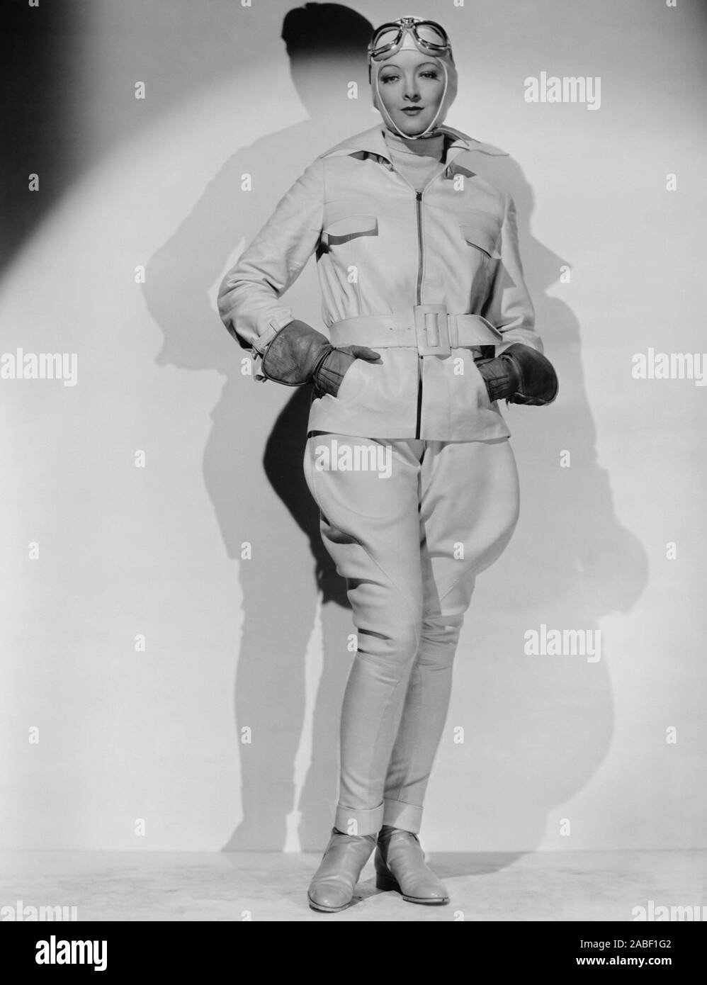 WINGS IN THE DARK, Myrna Loy, 1935 Stock Photo - Alamy