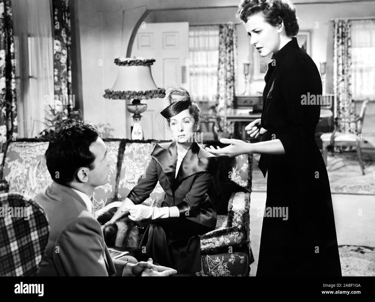 WITHOUT HONOR, from left, Dane Clark, Agnes Moorehead, Laraine Day ...