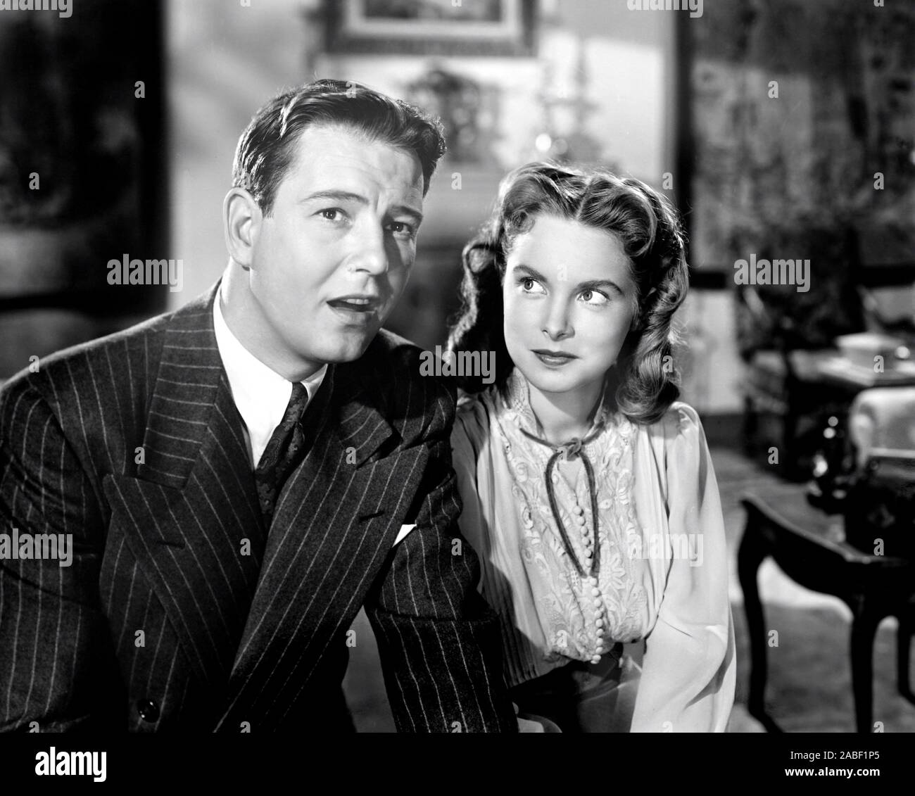 WORDS AND MUSIC, from left, Tom Drake, Janet Leigh, 1948 Stock Photo ...