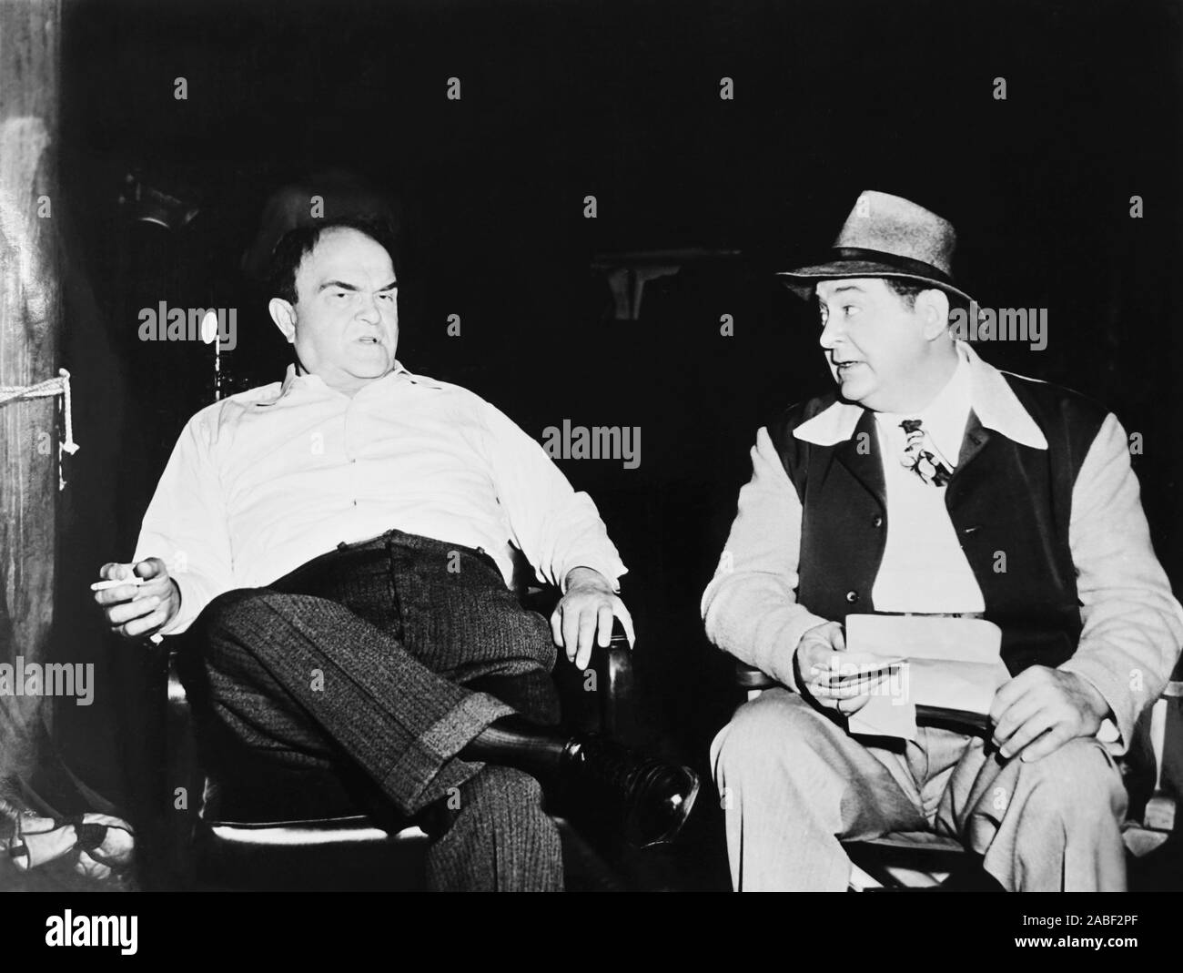 ZIEGFELD FOLLIES, from left: Victor Moore, Edward Arnold on set, 1945 ...