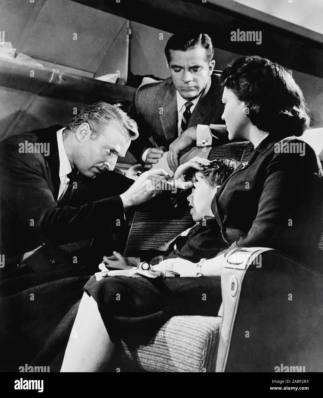ZERO HOUR!, from left: Geoffrey Toone, Dana Andrews, Ray Ferrell, Linda ...