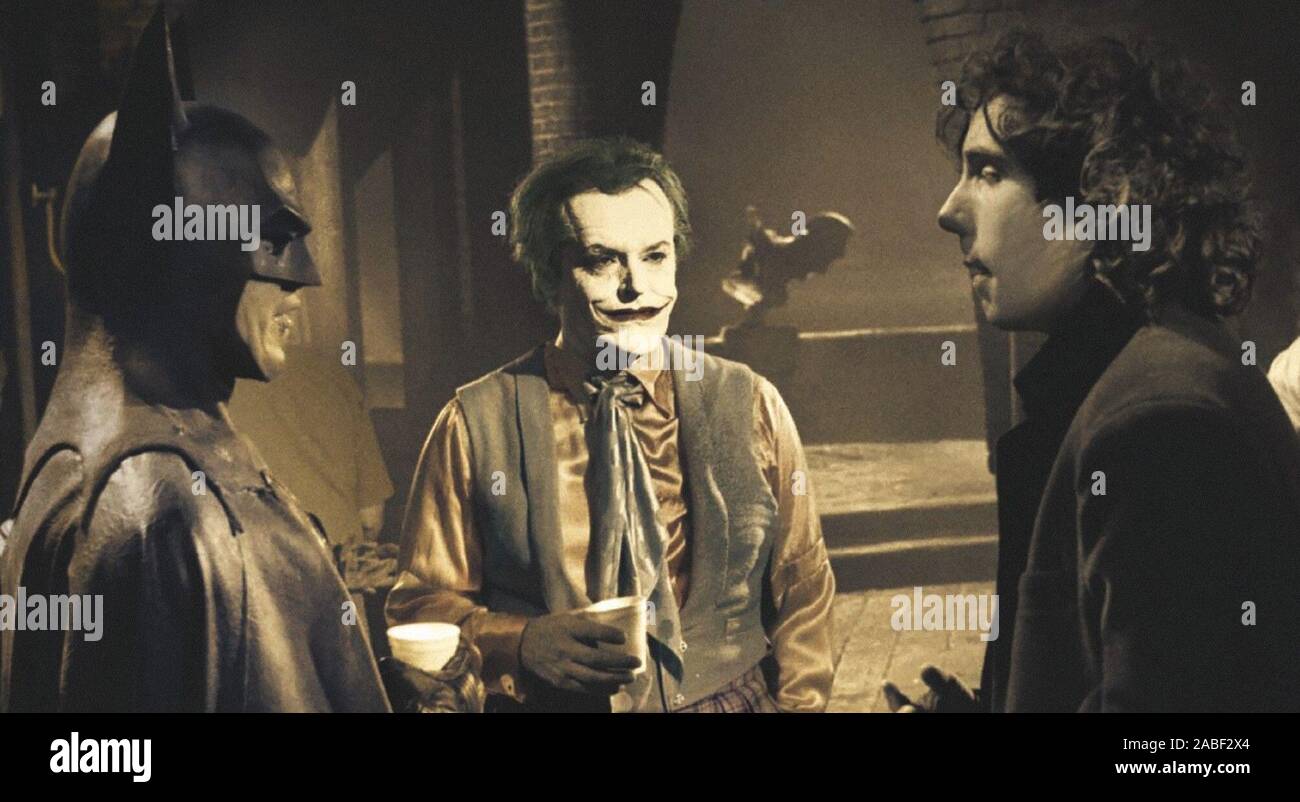 BATMAN, from left: Michael Keaton as Batman, Jack Nicholson as Joker ...