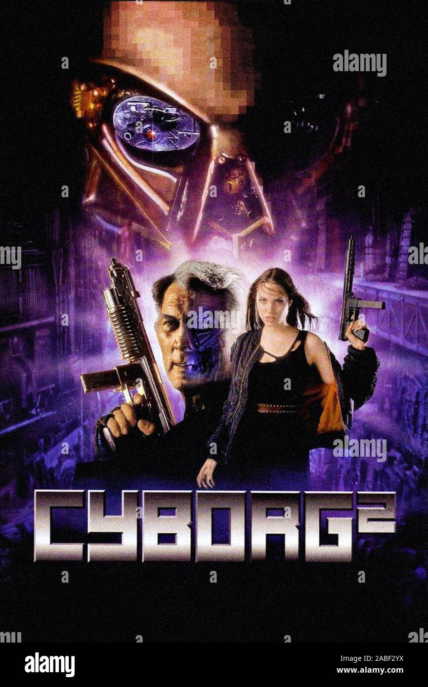 CYBORG 2: GLASS SHADOW, poster, from left: Jack Palance, Angelina Jolie ...