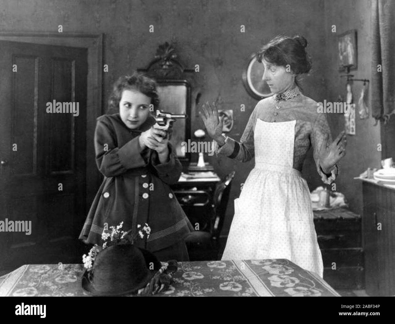 THE GREAT ADVENTURE, from left: Bessie Love, Flora Finch, 1918 Stock ...