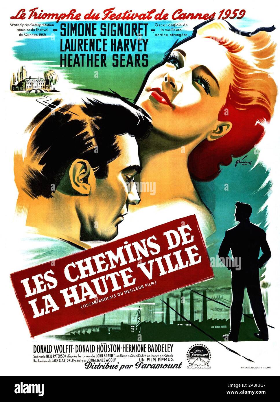 ROOM AT THE TOP, (aka LES CHEMINS DE LA HAUTE VILLE), poster from ...