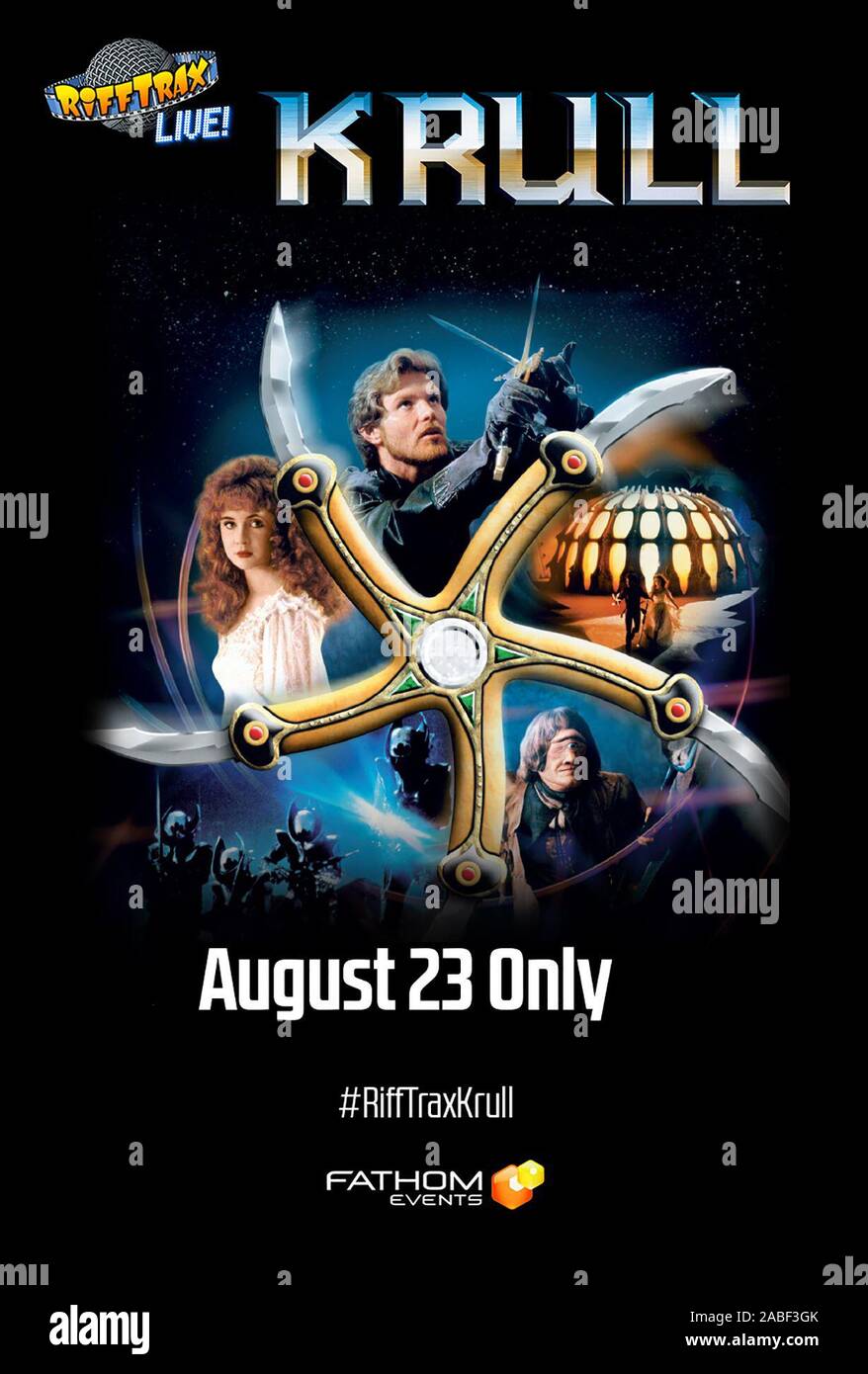 RIFFTRAX LIVE!: KRULL, US poster featuring KRULL, Lysette Anthony (left ...