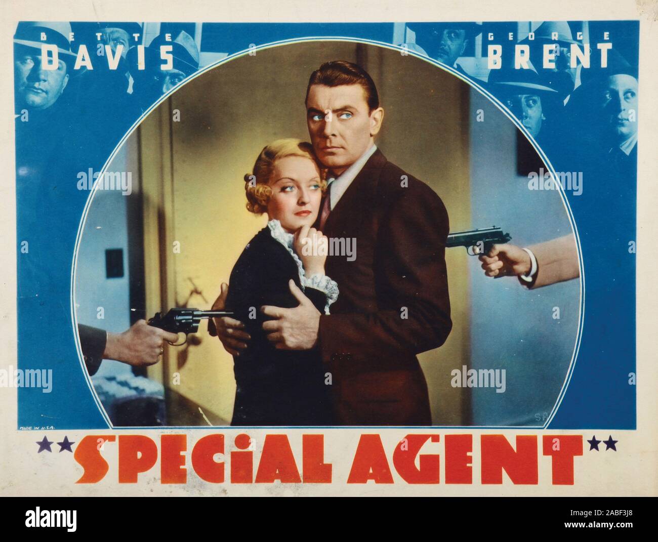SPECIAL AGENT, US lobbycard, from left: Bette Davis, George Brent, 1935 ...