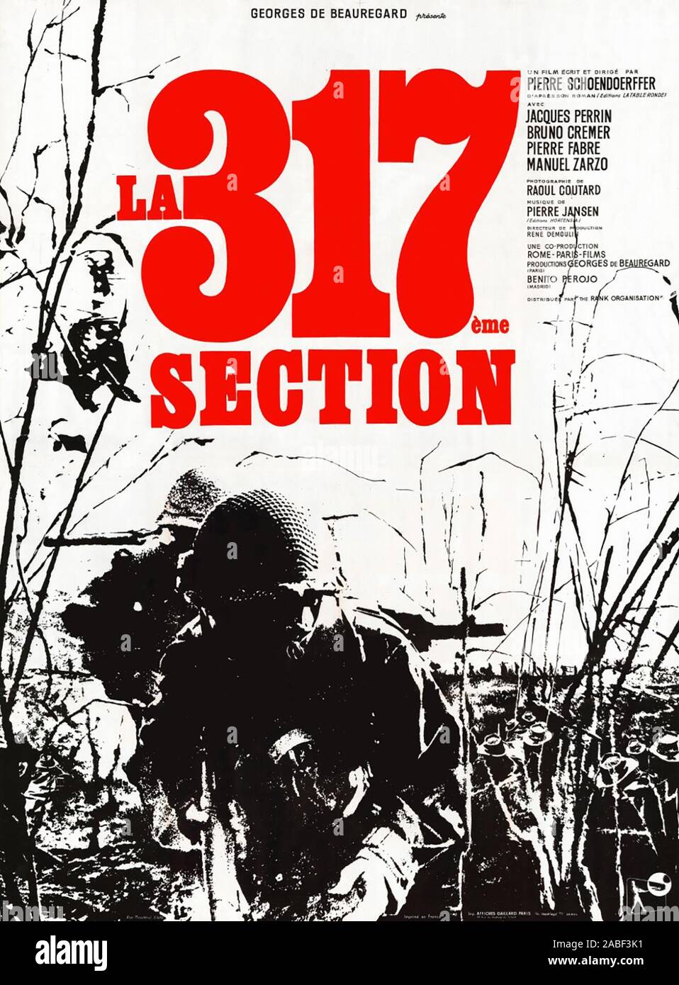 THE 317TH PLATOON, (aka LA 317EME SECTION), French poster, 1965 Stock ...