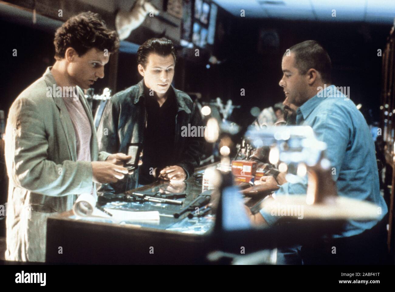 KUFFS, from left: Tony Goldwyn, Christian Slater, 1992, © Universal ...