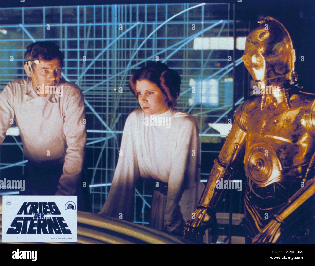 STAR WARS: EPISODE IV-A NEW HOPE, German lobbycard, l-r: Burnell Tucker ...