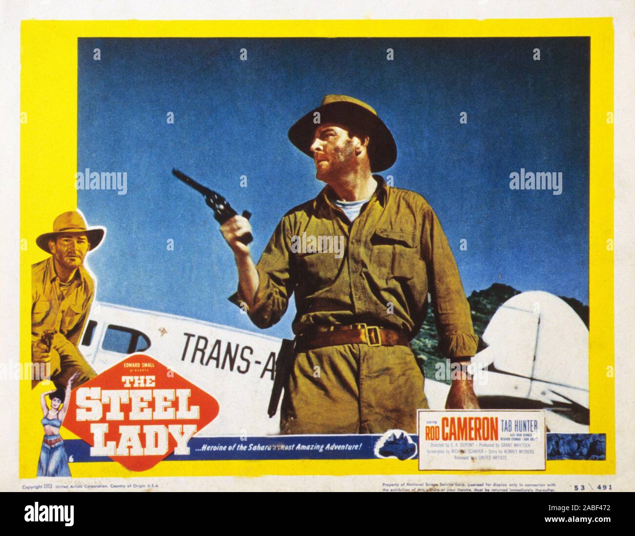 THE STEEL LADY, lobbycard, Rod Cameron, 1953 Stock Photo - Alamy