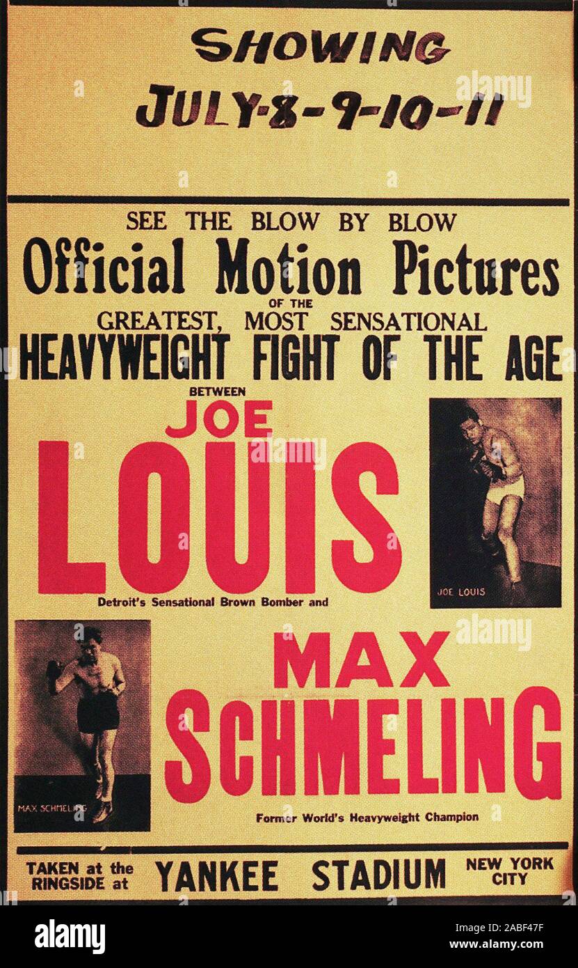 Advertisement for the motion picture documentary of the second Joe ...