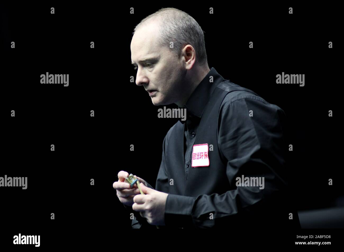 Shaun Murphy of England considers a shot to Graeme Dott of Scotland at ...