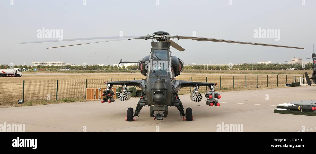 WZ-10, or CAIC Z-10, an attack helicopter developed by China, is ...