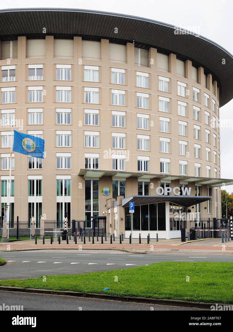 The Hague, Netherlands - September 27, 2019: The headquarter building ...